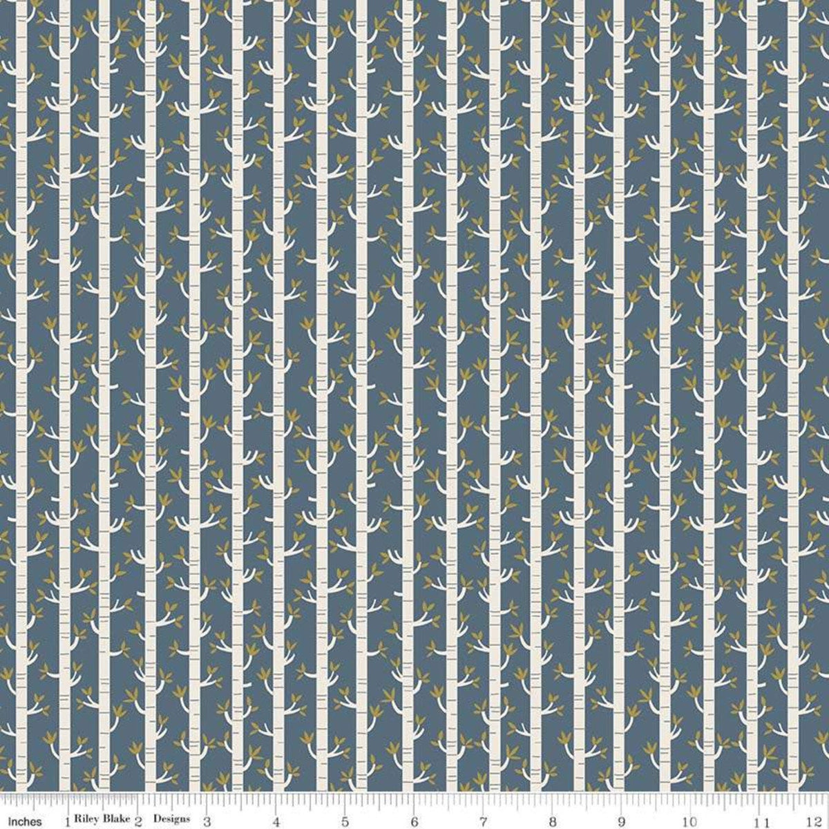 Riley Blake Joey Trees Blue - Canadian Store - BecksFabrics