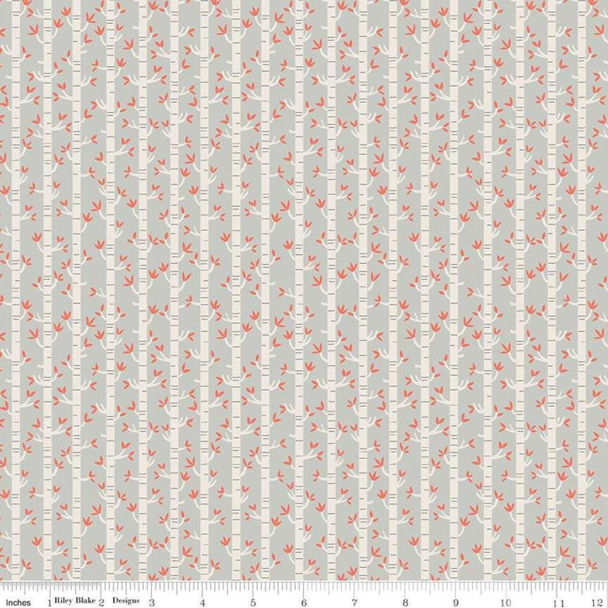 Riley Blake Joey Trees Grey - Canadian Store - BecksFabrics