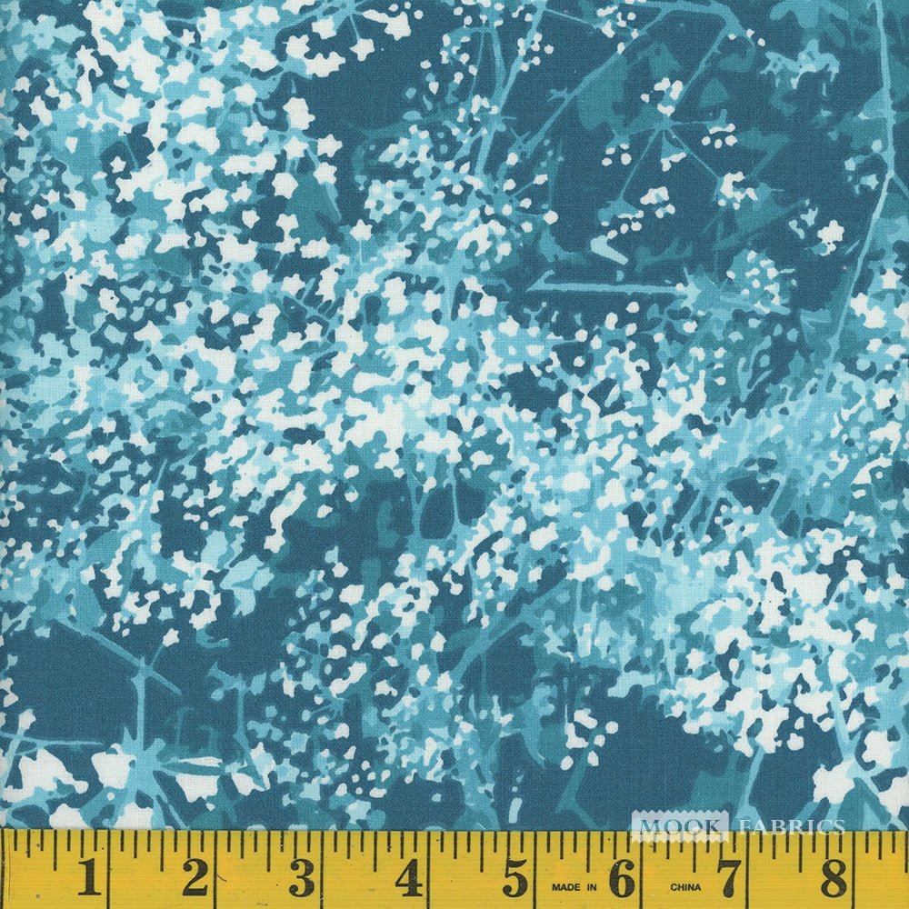 Floral Teal Quilt Backing - BecksFabrics - Canadian Online Fabric Store